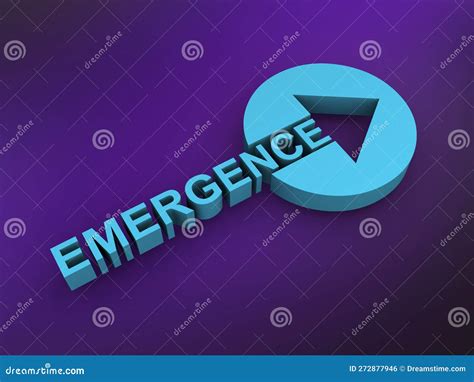Emergence Word On Purple Stock Illustration Illustration Of Source 272877946