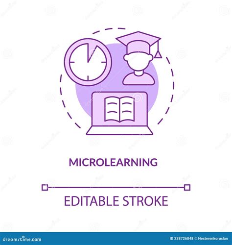 Microlearning Purple Concept Icon Stock Vector Illustration Of Concept Method 238726848
