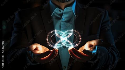 Devops Concept An It Engineer Holding The Glowing Devops Symbol Software Development Practices