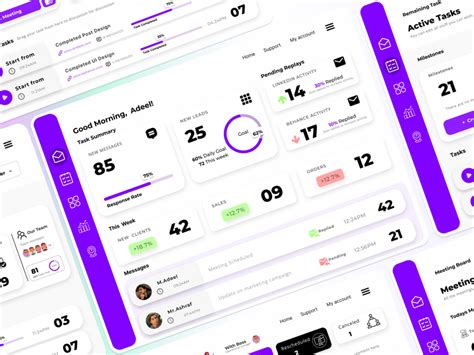 ui ux dashboard ui design web app crm and admin panel ui figma