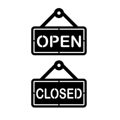 레이저 커팅을 위한 오픈 사인 벡터 프리미엄 벡터