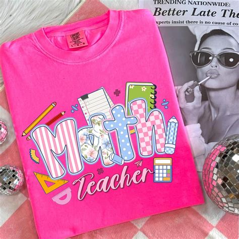 Math Teacher Png Preppy Teacher Png Back To School Png Teacher Appreciation Png Math Lover