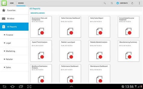 Sap Businessobjects Mobile Datos Y Análisis App De Gestión