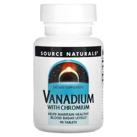 Source Naturals Vanadium With Chromium 90 Tablets