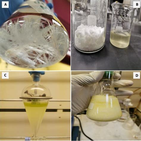 A Urea Solution Crystallization When Temperature Decreases B