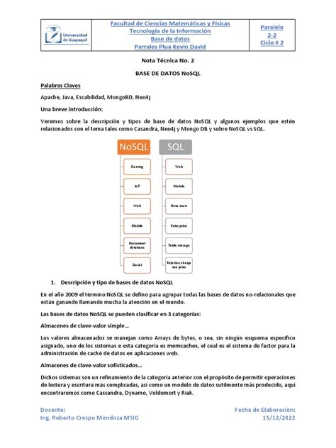base de datos nosql pdf