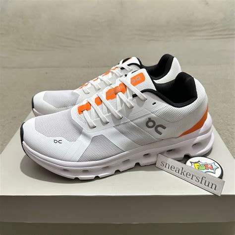 Jual On Cloudrunner White Orange Premium Original Shopee Indonesia