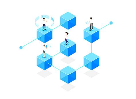 유토이미지 비트코인과 그래프와 차트 스마트폰이 있는 블록체인 기술 시리즈 벡터 일러스트