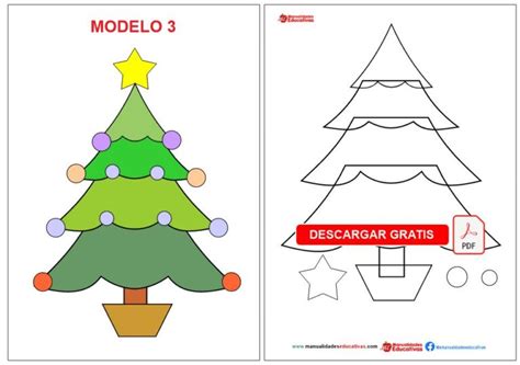 Moldes De Arbol De Navidad