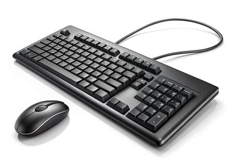 Premium Photo 3d Computer Keyboard Isolated On White Background Wired Computer Keyboard Pc