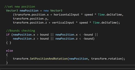 Bounds Checking Error Player Doesnt Stop When They Move Out Of