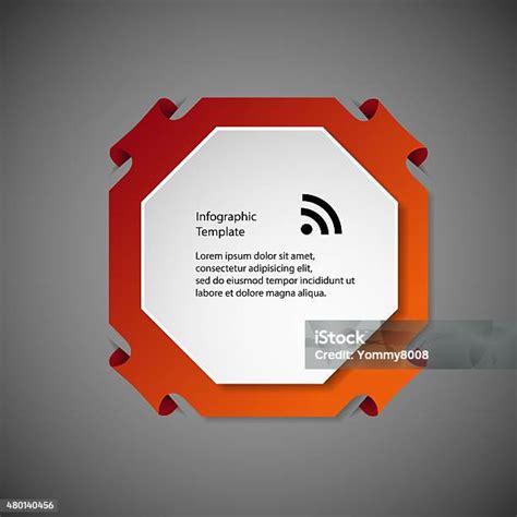 인포그래픽 형판 주황색 옥타곤 모양 0명에 대한 스톡 벡터 아트 및 기타 이미지 0명 2015년 다이어그램 Istock