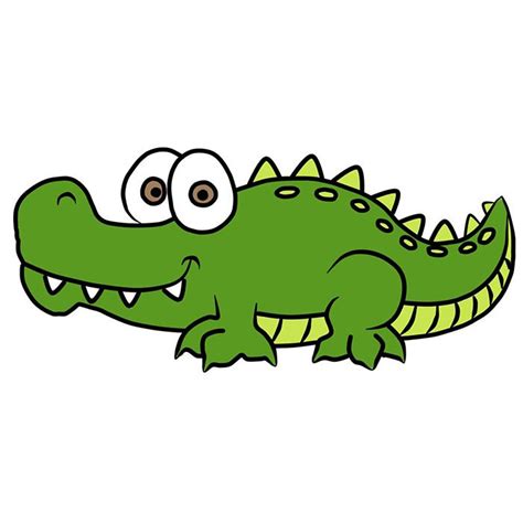 How To Draw A Cute Alligator
