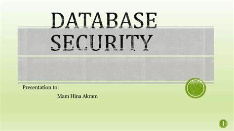database security management pptx