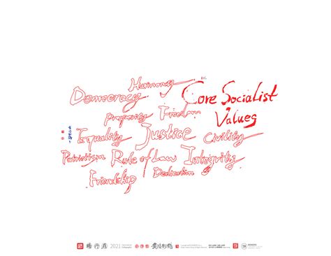 The Core Values Series Of Calligraphy Trend Application Free Chinese