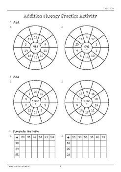 Adding Subtracting Multi Digit Whole Numbers NBT Worksheets