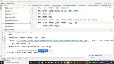 Ud3 Invertir Una Palabra Cadenas Caracteres Programación En Python Tic