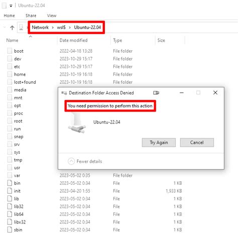 How Did I Fix You Need Permission To Perform This Action On Creating Editing A File In A WSL