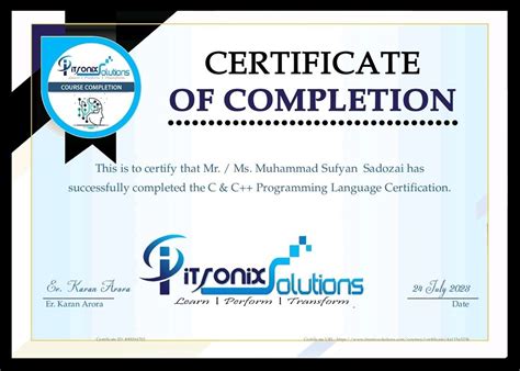 Muhammad Sufyan Sadozai On Linkedin Certification Training Iso