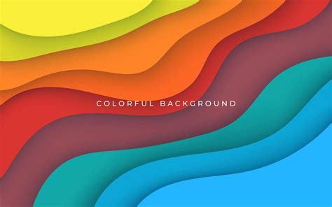 Abstract Colorful Papercut Wavy Overlap Layers Background 12202202