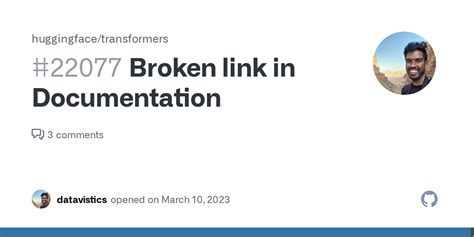 Broken Link In Documentation · Issue 22077 · Huggingfacetransformers