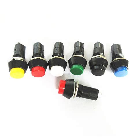 PBS A PBS B Round Self Locking Point Press Through Small Button Switch Installation Hole