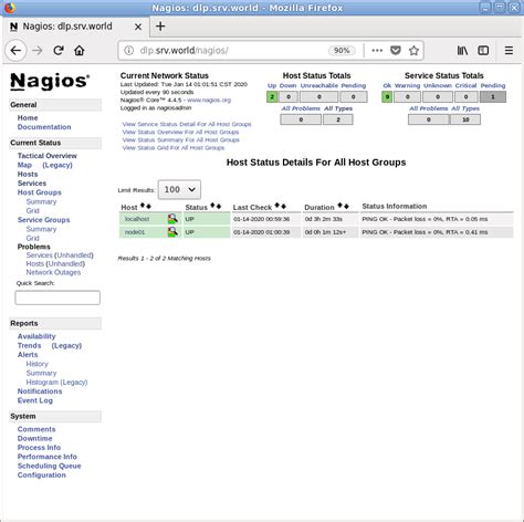 CentOS Nagios Add Target Host Ping Server World