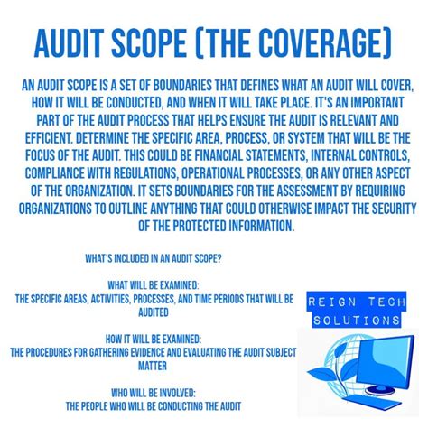 What Is An Audit Scope Defining An Audit Scope Sets Boundaries For The Assessment By Requiring