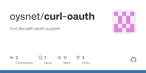 Github Oysnet Curl Oauth Curl Like With Oauth Support