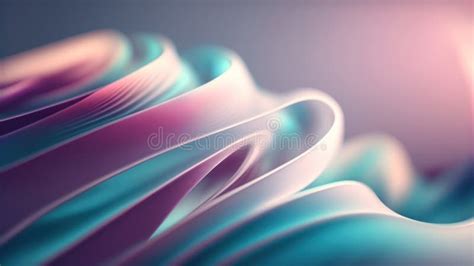 Modern Gradient Curves In Bright Pastel Colors Abstract Minimalistic Background Stock Image