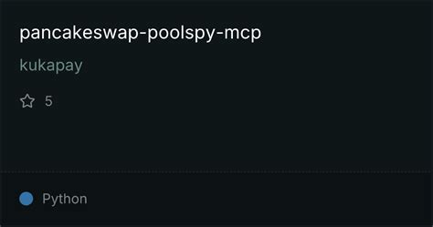 Pancakeswap Poolspy Mcp Glama