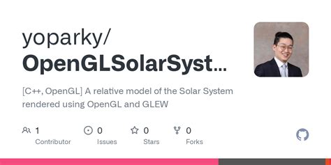 Github Yoparkyopenglsolarsystem C Opengl A Relative Model Of The Solar System Rendered