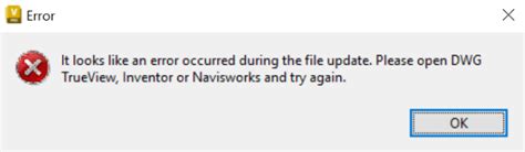 It Looks Like An Error Occurred During The File Update When