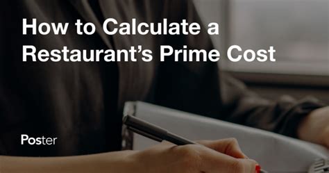 How To Calculate A Restaurant Prime Cost Poster POS