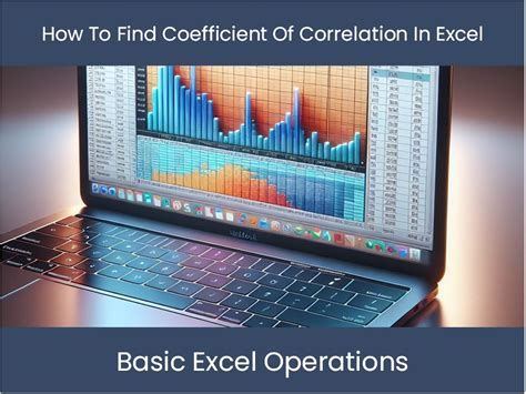 Excel Tutorial How To Find Coefficient Of Correlation In Excel Excel