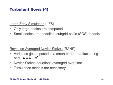 Ppt Introduction To Numerical Simulation Of Fluid Flows Powerpoint