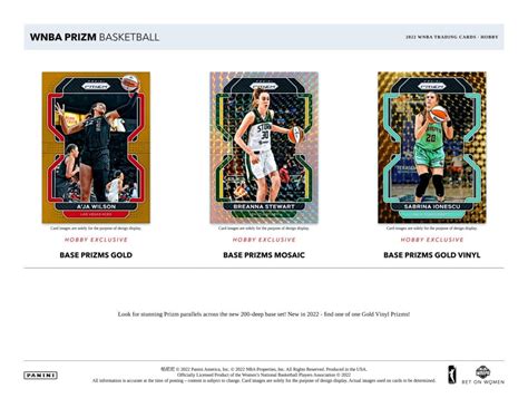 2022 Panini Prizm Wnba Basketball Cards