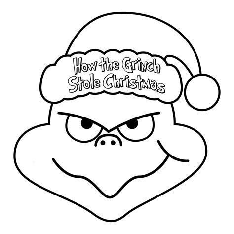 Grinch Template Free Prntbl Concejomunicipaldechinu Gov Co