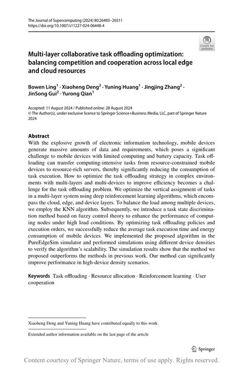 Multi Layer Collaborative Task Offloading Optimization Balancing