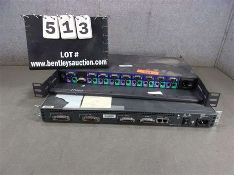 lot 2 network rack kvm and cisco network switch bentley and associates