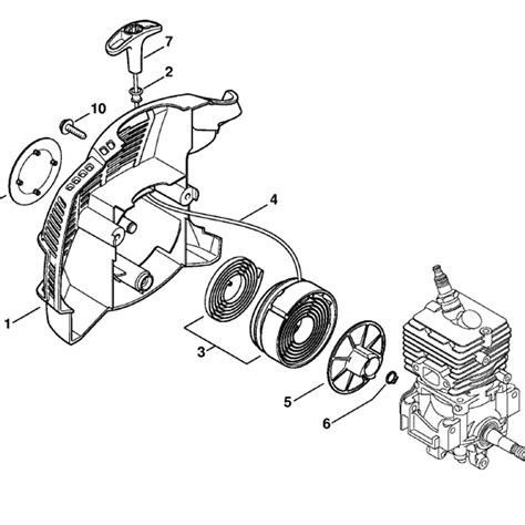 Stihl Fs 40 Brushcutter Fs40c Ez Parts Diagram Rewind Starter