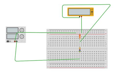 Circuit Design Voltage Divider Circuit Tinkercad