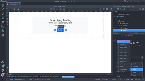 Using The Notifications Component Front End Components Wappler