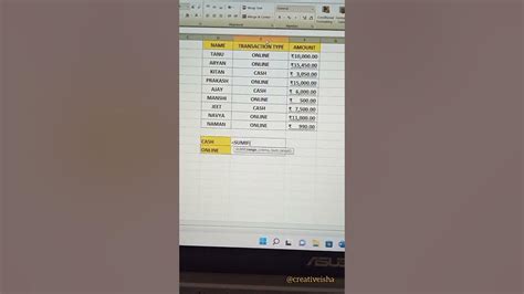 Sumif Formula Excel Trick Shorts Viral Ytshorts Short Excel