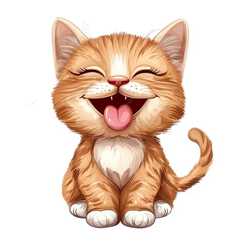 쾌활한 만화 고양이 Png 일러스트 Psd 및 클립 아트에 대한 무료 다운로드 Pngtree