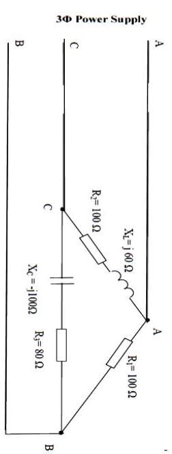 Solved For The Phase Power System Shown In The Figure Chegg