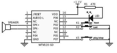 Arduino De Alro Decodificador Wtv020 Sd 16p Arduino