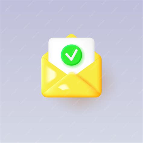 Premium Vector 3d Check Message Icon Isolated On Gray Background