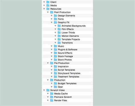 video editing tip organize your master drive