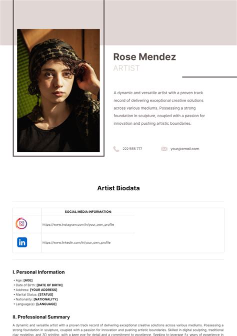 Free Biodata Templates And Examples Edit Online And Download